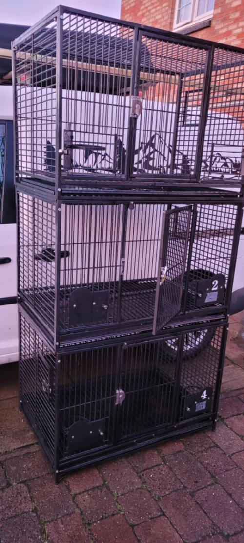 Triple stacked cages - Cages - North UK - All Birds for sale.